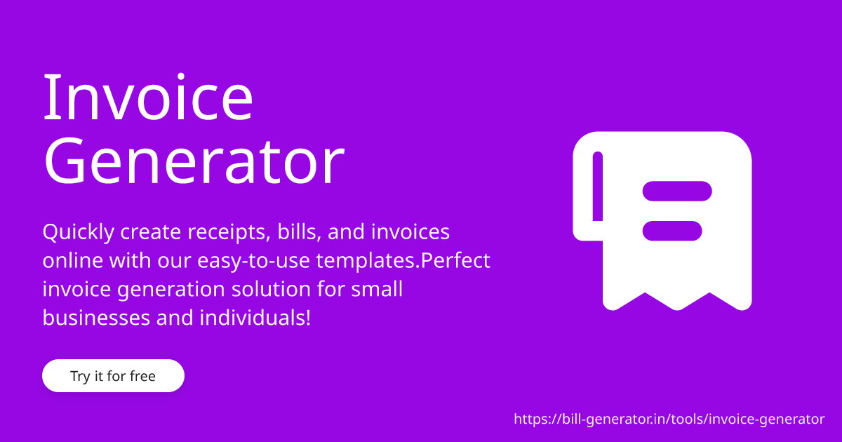 Invoice Generator Create Tax Invoices And Gst Bills Online 